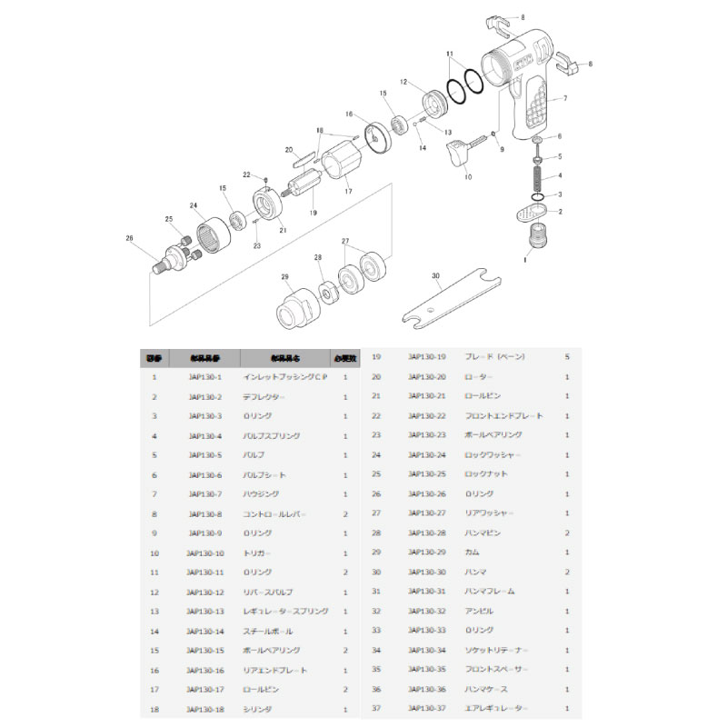 KTC 9．5sqインパクトレンチ JAP130 京都機械工具 | 工具の通販 FINE PIECE デリバリー｜自動車の整備機器・用品・システムがネットでお得に仕入れできる業者向け卸売サイト ...